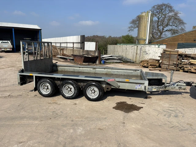 IFOR WILLIAMS GX126 Tri-Axle Plant Trailer, Full Ramp,3500Kg 2020 £ ...