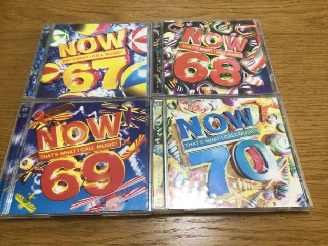 NOW THATS WHAT I CALL MUSIC CD's NUMBERS 67 68 69 and 70 £7.99 ...