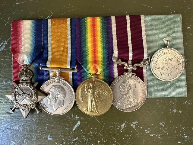 AIF WWI MEDALS incl ANZAC MSM First Day Lander CSM Sgt Major AJ Wilbow ...