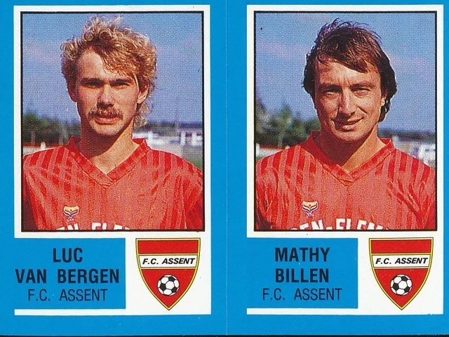 359 LUC VAN Bergen Mathy Billen Belgique Fc.assent Sticker Football 87 ...