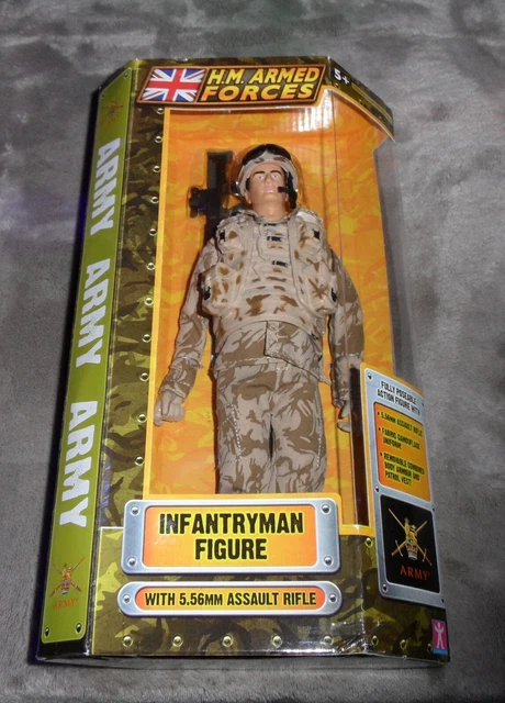 H.M ARMED FORCES Infantryman Figure Action Man Unopened Sealed Army £33 ...