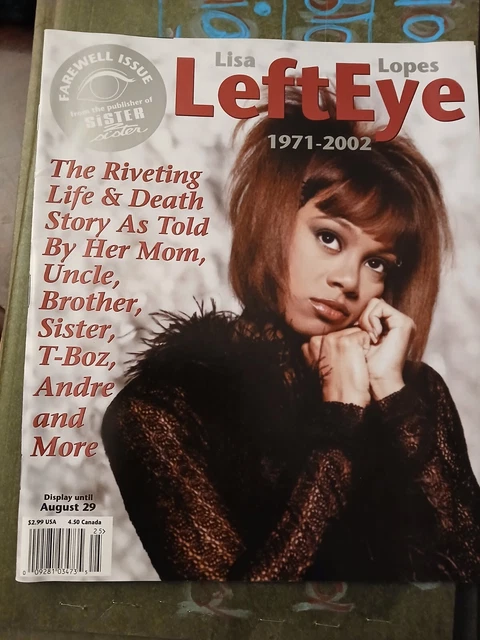 RARE FAREWELL ISSUE Lisa “Left Eye” Lopes TLC SISTER 2 SISTER Magazine ...