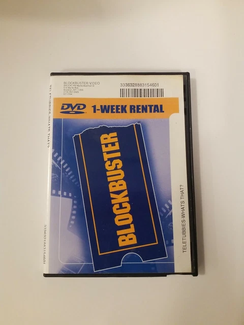 BLOCKBUSTER CASE 1 week Brooklyn Rental PBS Kids Teletubbies What's ...