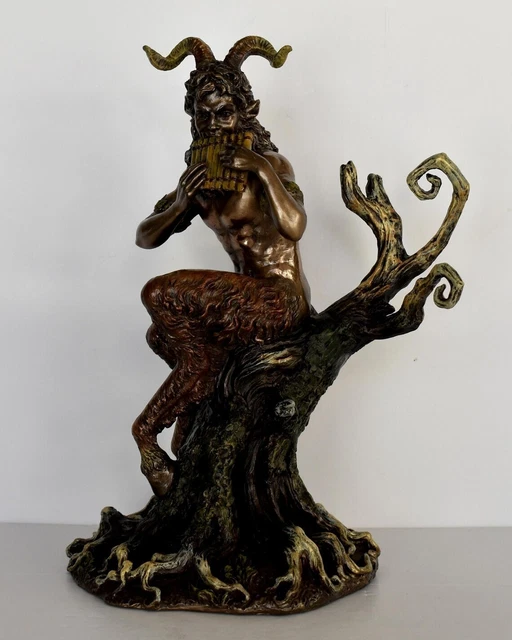 PAN - ANCIENT Greek god of the Wild and Shepherds - Cold Cast Bronze ...