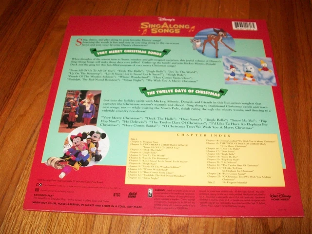 DISNEY'S SING ALONG Songs - Very Merry Christmas Songs/The Twelve Days ...