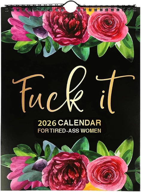 2026 CALENDAR FOR Tired Women, Calendar 2026 Wall Planner, Funny ...