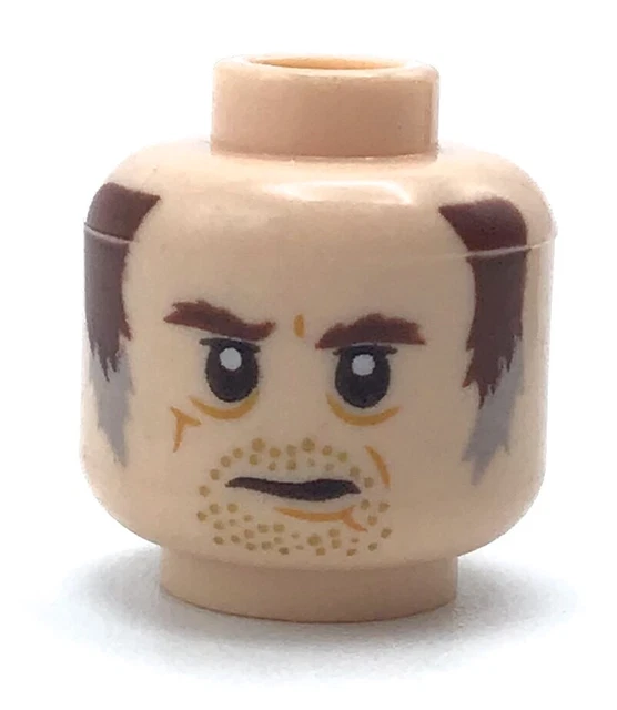 LEGO HEAD PIECE Minifigure Body Part Light Nougat Flesh Tone Brown ...