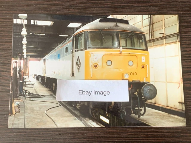 RAILFREIGHT CLASS 47 47010 inside Cardiff Canton TMD c1992 Railway ...