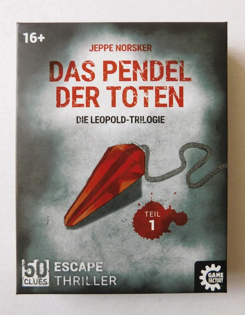 ESCAPE GAME EXIT Spiel Jeppe Norsker Das Pendel der Toten Die Leopold ...