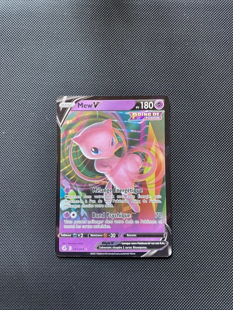 CARTE POKÉMON MEW V 113/264 EB08 Épée et Bouclier Poing de Fusion FR EUR 5,00 - PicClick FR