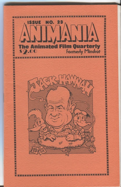 ANIMANIA ANIMATION FANZINE #23 Jack Hannah 080720DBE EUR 19,48 ...