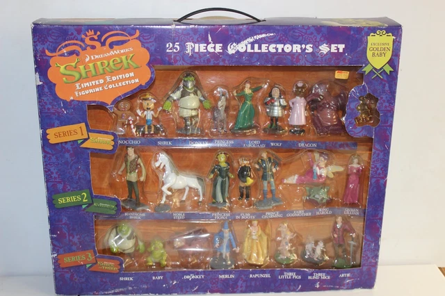 SHREK LIMITED EDITION Figurine 25 Piece Collection Set. $200.00 ...