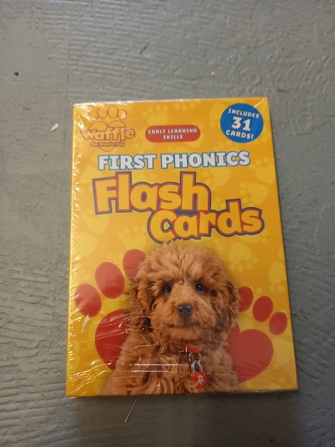 FIRST PHONICS FLASH Cards (Waffle the Wonder Dog), scolastique, état ...