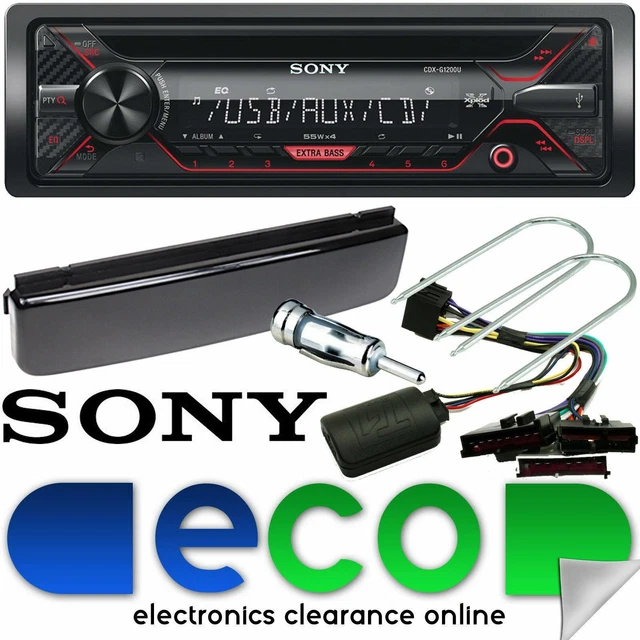 FORD MONDEO MK3 Sony CD MP3 USB Aux Car Stereo & Steering Wheel Upgrade ...