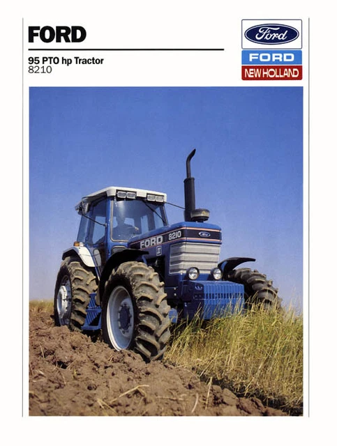 Vintage Ford 8210 Tractor Poster Brochure Leaflet Print A3 £595