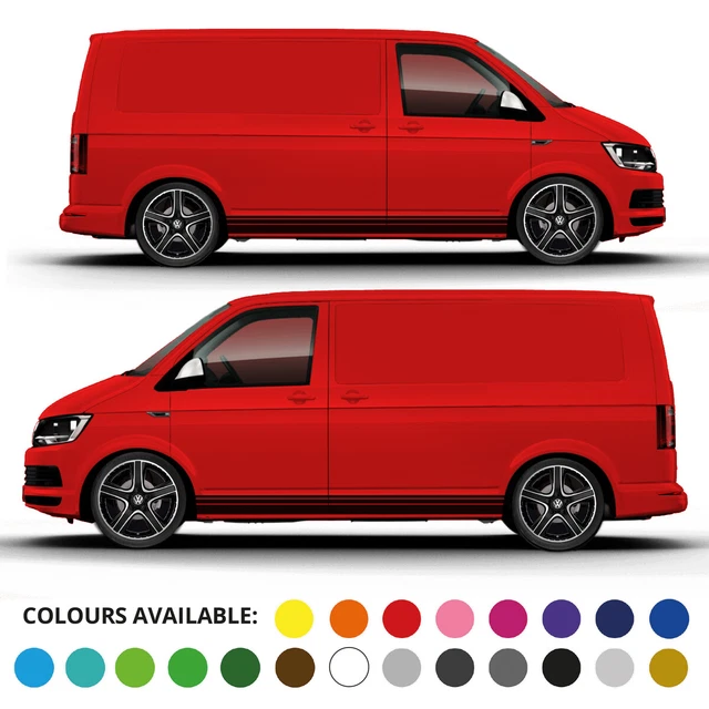 VOLKSWAGEN VW TRANSPORTER T4 T5 T6 Campervan Side Stripe Graphics ...