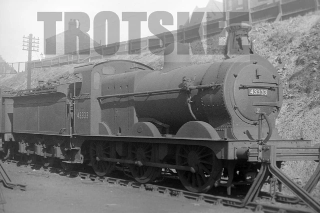35MM NEGATIVE BR British Railways Steam Loco 43333 Class 3F Leicester ...