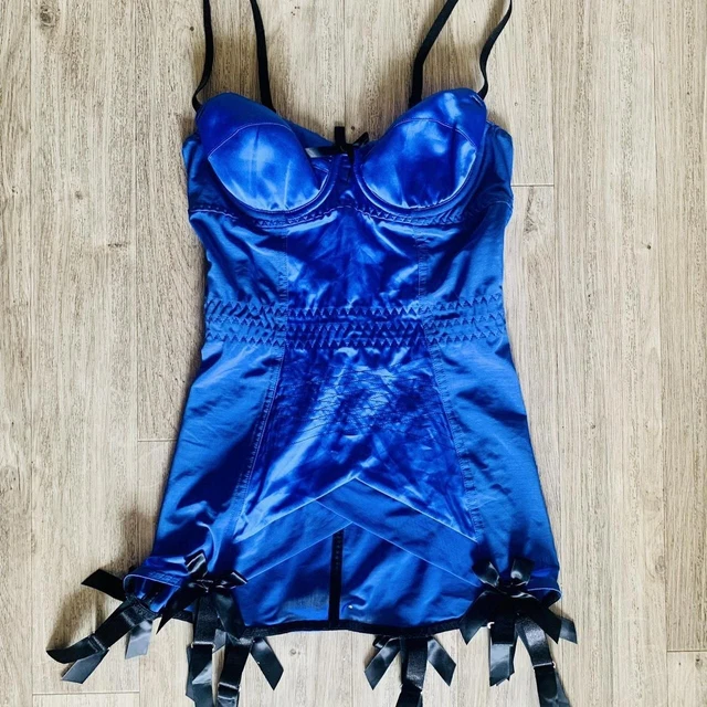 KISS ME DEADLY Blue Corselette £70.00 - PicClick UK