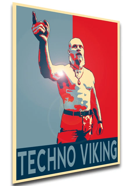 POSTER PROPAGANDA - Meme - Techno Viking - LL3354 EUR 6,90 - PicClick IT