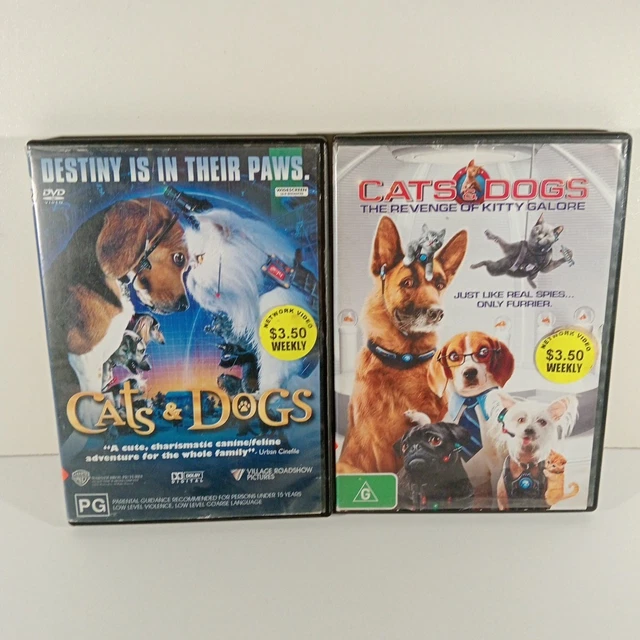 CATS + DOGS / The Revenge Of Kitty Galore DVD Ex Rental Movie Bundle ...