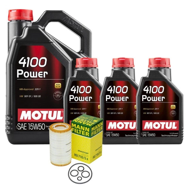 MOTUL + OEM Engine Oil Change Kit (15W50) (8 Liter) (Power 4100) $151. ...