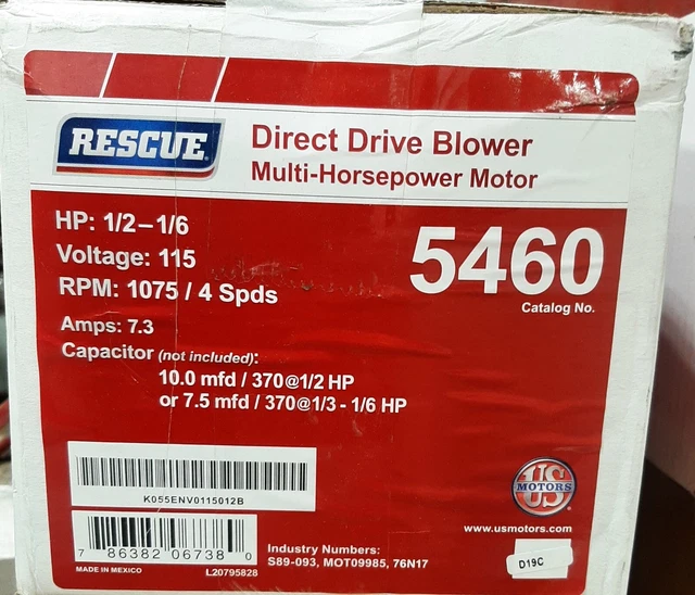 US MOTORS 5460 RESCUE Motor, "The ultimate truck stock motor" $85.00 ...