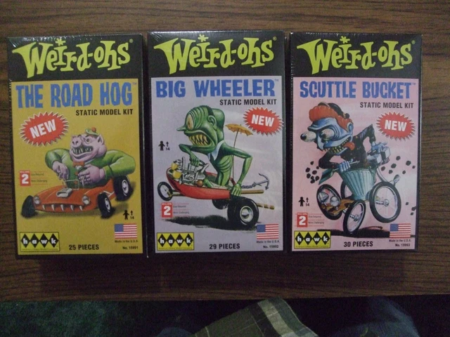 3-HAWK WEIRD-OHS STATIC Model Kits-Scuttle Bucket, Big Wheeler, The ...