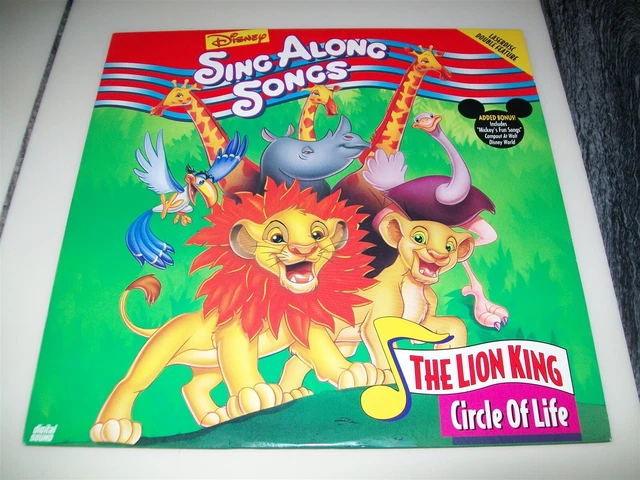 DISNEY SING ALONG SONGS - THE LION KING, CIRCLE OF LIFE Laserdisc LD ...