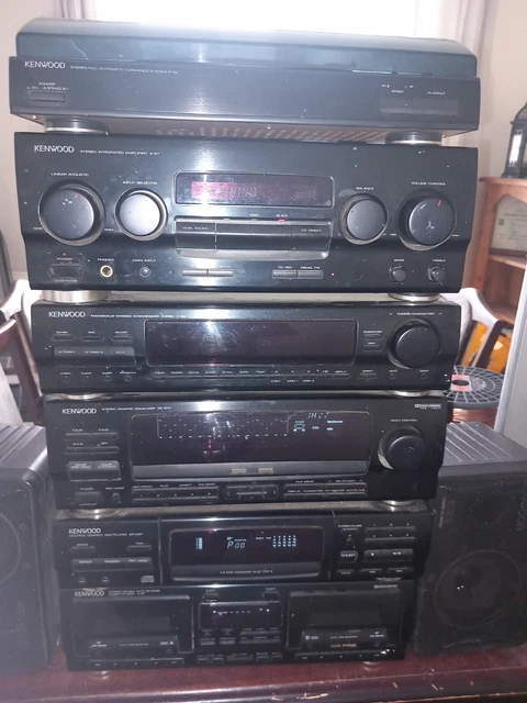 KENWOOD HIFI 6 pieces Stack system separates A-97 X-87 T-76L GE-970 DP ...