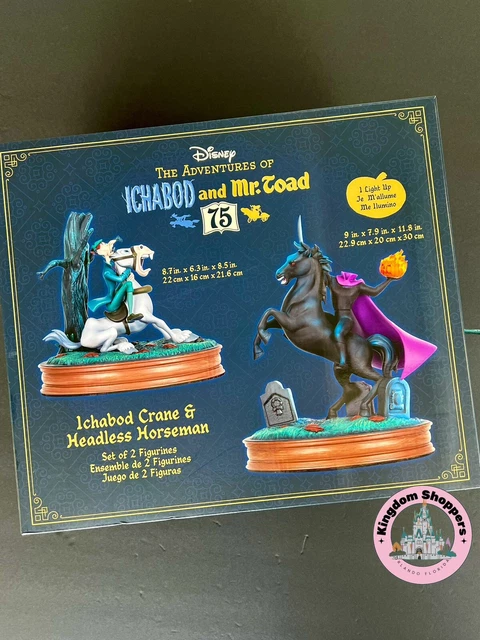 DISNEY PARKS D23 Ichabod Crane & Mr. Toad Headless Horseman Light Up ...