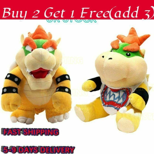 BOWSER KOOPA JR. Super Mario Bros Plush Soft Toy Stuffed Animal Doll S UK £9.99 - PicClick UK