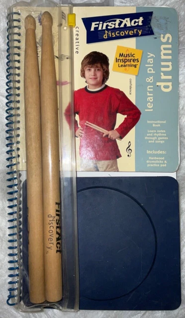 FIRST ACT DISCOVERY Learn and Play Drum Kit and Book for Kids G8 £14.52 ...