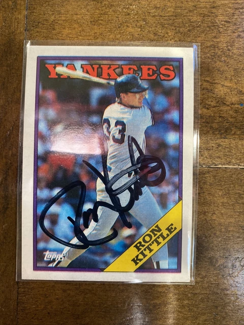 CARTE SIGNÉE RON Kittle 1988 Topps #259 New York Yankees Auto AU EUR 0 ...