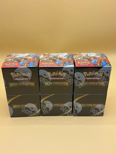 POKÉMON TCG MEGA Evolution Half Booster Box x3 (54 Packs) - SEALED ...