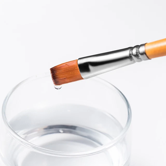 (FILBERT BRUSHES)5PCS DRAW Paint Brushes Set Kit Artist Paintbrush With ...