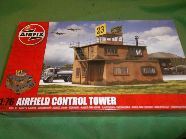 AIRFIX 1/72 SCALE AIRFIELD CONTROL TOWER incomplete missing 2 RAF ...