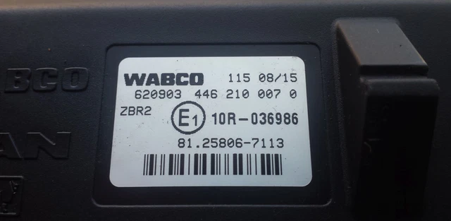 MAN TGX TGS Euro 6 ZBR ZBR2 Control Unit 81.25806-7113 81258067113 ...