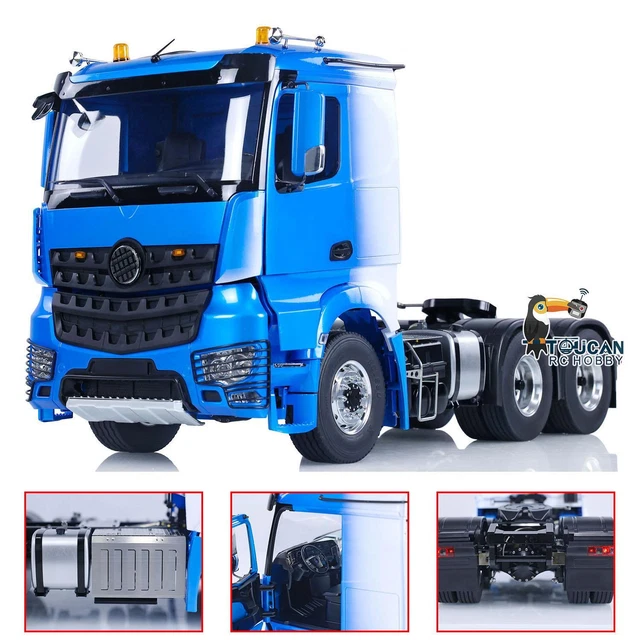 1/14 LESU 6X6 RC RTR Tractor Truck W/ Metal Chassis Sound Light Motor Servo £1,345.90 - PicClick UK