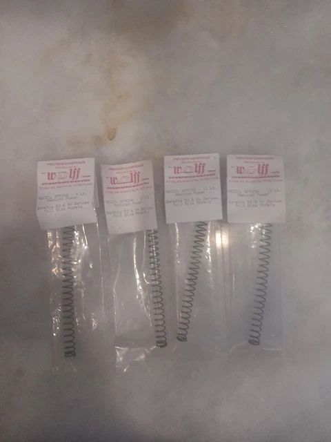 WOLFF FITS BERETTA 92/96 RECOIL SPRING EXTRA POWER - Lot Of 4 $22.00 ...