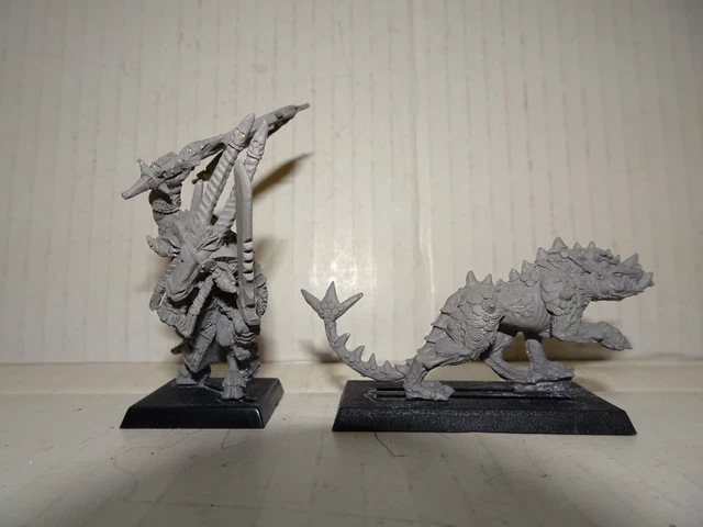 WARHAMMER FANTASY, CHAOS Beastmen, Beastlord Khazrak One Eye & Redmaw ... WARHAMMER FANTASY, CHAOS Beastmen, Beastlord Khazrak One Eye & Redmaw ...