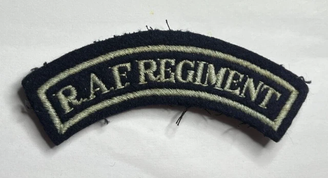 RAF REGIMENT CLOTH shoulder Badge Patch 11 x 2.5 cm £12.00 - PicClick UK