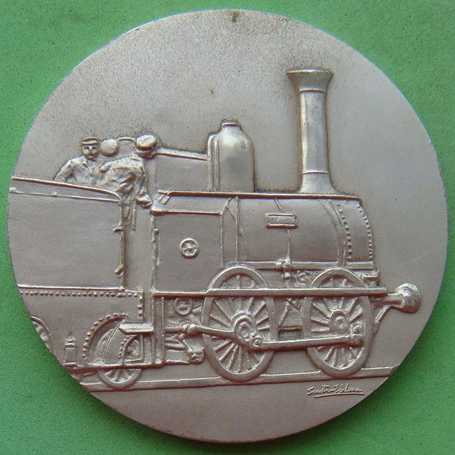 L@@K TRANSPORT LOCOMOTIVE Train Railway Silvered Bronze Medal! £14.24 ...