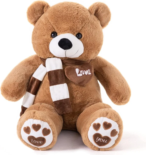 YUNNASI 80CM GIANT Teddy Bear XL Large Soft Stuffed Teddy Bear Plush ...
