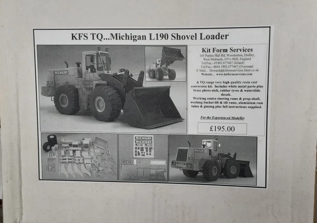 KFS KIT FORM Services 1/24 Michigan L190 Shovel Loader. Unstarted. Free ...