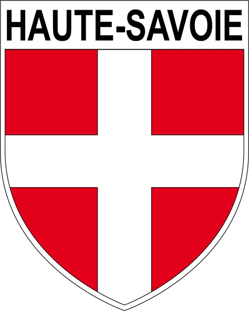 HAUTE SAVOIE 1 x GRAND ECUSSON Autocollant HAUTE SAVOIE 9x8 cm sticker BLASON EUR 4,70 - PicClick FR