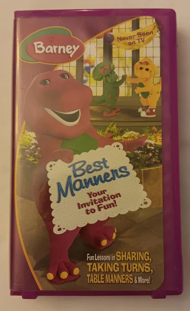 BARNEY - BARNEYS Best Manners (VHS, 1993) EUR 9,44 - PicClick FR