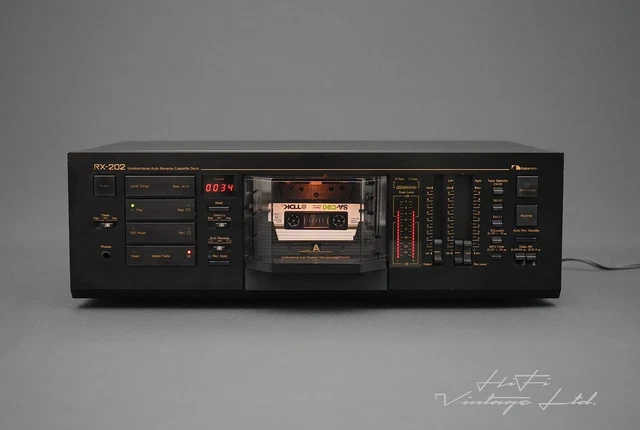 NAKAMICHI RX-202E 2-HEAD Auto Reverse Stereo Cassette Deck UDAR HiFi ...