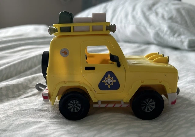 FIREMAN SAM TOM Thomas Mountain Rescue Jeep 4x4 Car Yellow Vehicle And ...