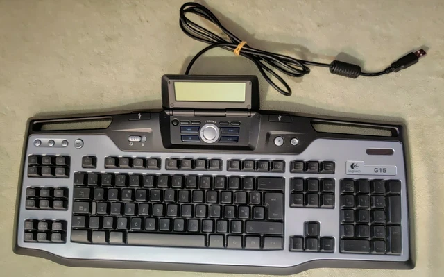 CLAVIER LOGITECH G15 V1 - Rétroéclairage neuf - Touche Macro Ecran LCD ...
