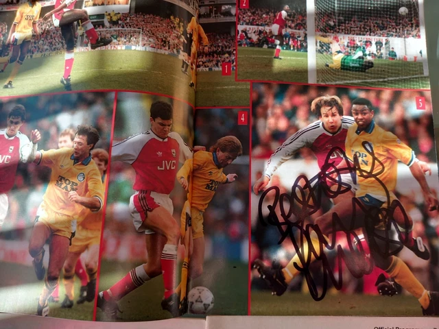 ARSENAL SIGNED PROGRAMMES (Adams and Merson) £10.00 - PicClick UK